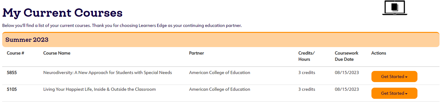How do I access my online course and syllabus?